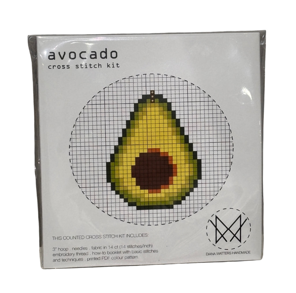 Avocado Cross Stitch Kit – Trainyard Store