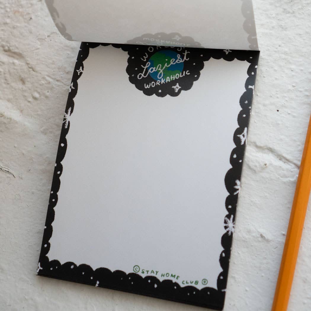 Workaholic Notepad – Trainyard Store