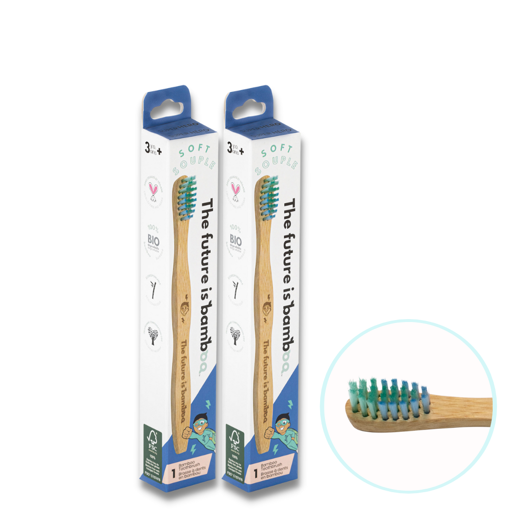 Superhero Kids Bamboo Toothbrush – Trainyard Store